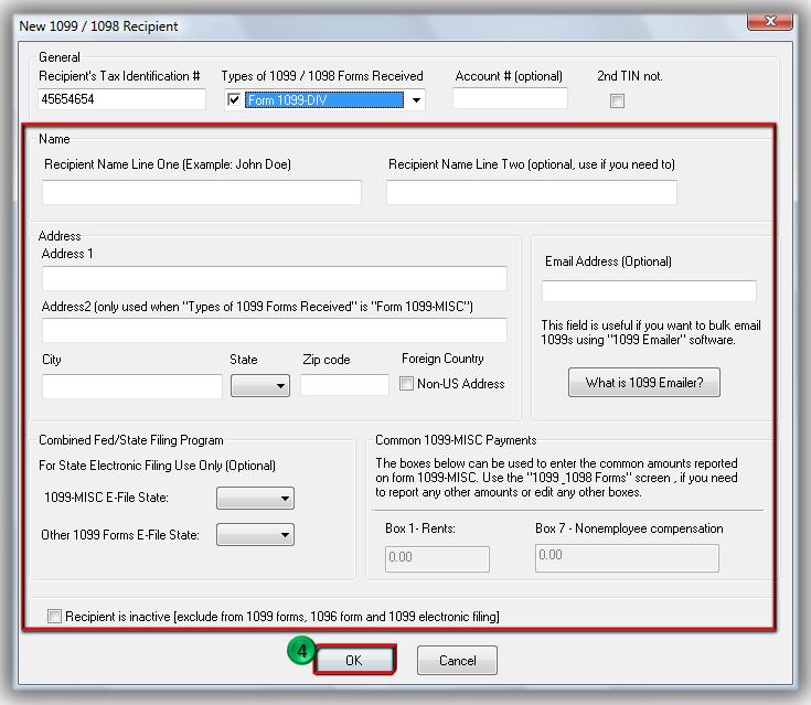 DIV RECI INFO - W2 Mate® Software Tutorials