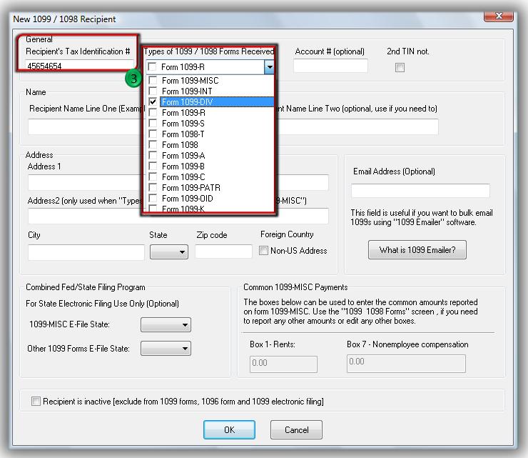 DIV RECI LIST - W2 Mate® Software Tutorials